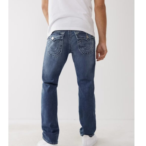 Jeans | True Religion Ricky Super T Stitch Straight Jean Sz 32 | Poshmark